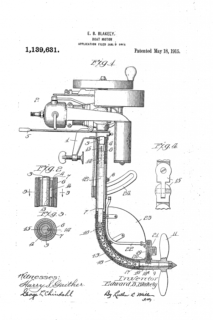 Lyons Machine & Manufacturing Company (Mfr'd Blakely Row Boat Motors ...