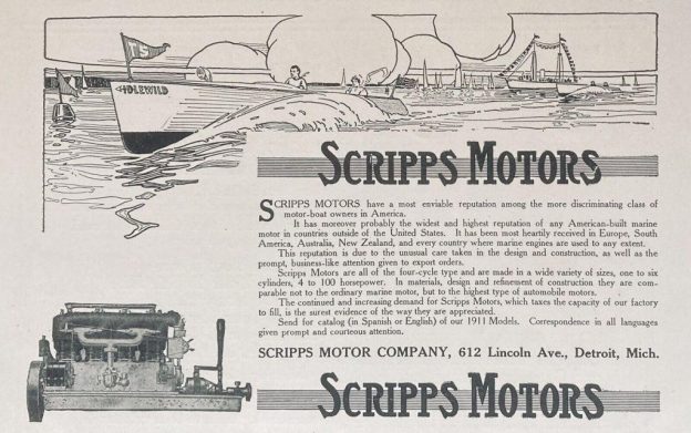 Scripps Motor Company ⇒ Peter Henkel, Inc. / Chris-Crafts-Parts.com ...